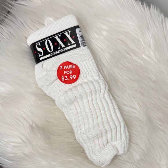 Hanes | Other | White Montgomery Ward Soxx Slouch Socks From The 8s ...